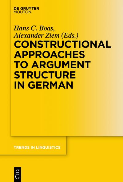 Constructional Approaches to Syntactic Structures in German, De Gruyter ...